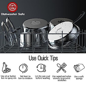 Cook N Home Professional Saucepan, 2QT, Steel