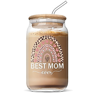 Nudida Best Mothers Day Gifts For Mom, Funny Birthday Christmas Thanks Giving Gift For Mom Mama Glass Cup