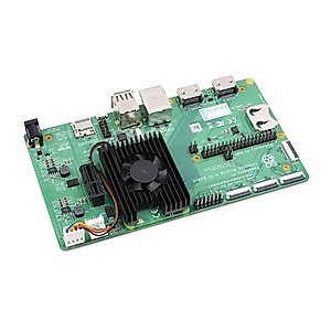 waveshare Cooling Fan for Raspberry Pi Compute Module 4 CM4, All-in-one Heatsink, PWM Speed Adjustable, 8000±10% RPM, Low Noise, with Thermal Tapes