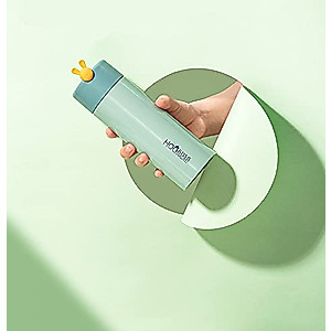 Litaymo Cute Stainless Steel Vacuum Insulated Water Bottle Double Wall Insulated Thermal Bottle Leakproof Vacuum Cup Travel Coffee Mug Green