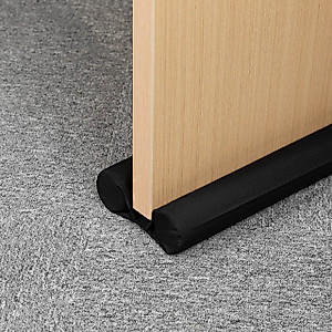 Door Draft Stopper, Under Door Draft Blocker Adjustable Door Sweeps Size 32 " to 36", Reduce Noise Breeze Cold Air Draft Guard, Cover Door Gap UP to 1.5", Machine-Washable & Energy Saving
