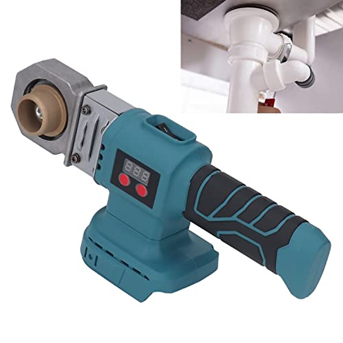 Hot Melt Machine Kit, 350W PPR Pipe Welder, PPR Hot Melt Welding Machine, 21V Lithium Battery Powered, for PPR Water Pipes