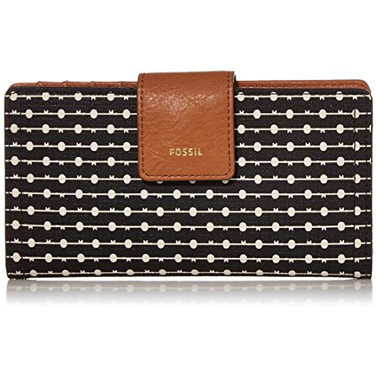 Fossil Women's Logan Leather RFID-Blocking Tab Clutch Wallet