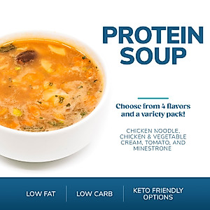 WonderSlim Protein Soup, Chicken & Vegetable Cream, 12g Protein, No Fat (7ct)