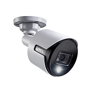 Lorex Indoor/Outdoor Wired Security Camera System, 5MP Ultra HD Bullet Cameras with Motion Detection Surveillance, Active Deterrence, 2TB 8 Channel DVR, 4 Cameras