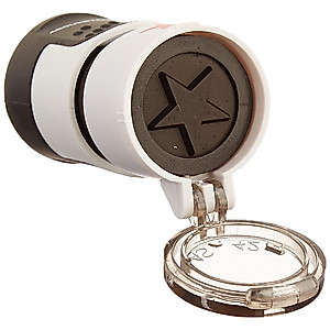 ACCU-STAMP2 Round Pre-ink Stamp, Star Symbol, 5/8" diameter Impression, Red Ink (030726)