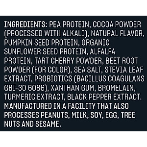 Vega Sport Premium Vegan Protein Powder, Chocolate - 30g Plant Based Protein, 5g BCAAs, Low Carb, Keto, Dairy Free, Gluten Free, Pea Protein for Women & Men, 12 x 1.6 oz Sachets (Packaging May Vary)