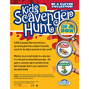 Kids Scavenger Hunt - Children's Game - Ages 6+ - Indoor and Outdoor Scavenger Hunt Game - Develops Gross Motor Skills - for 2 or More Players Individually or Team Play