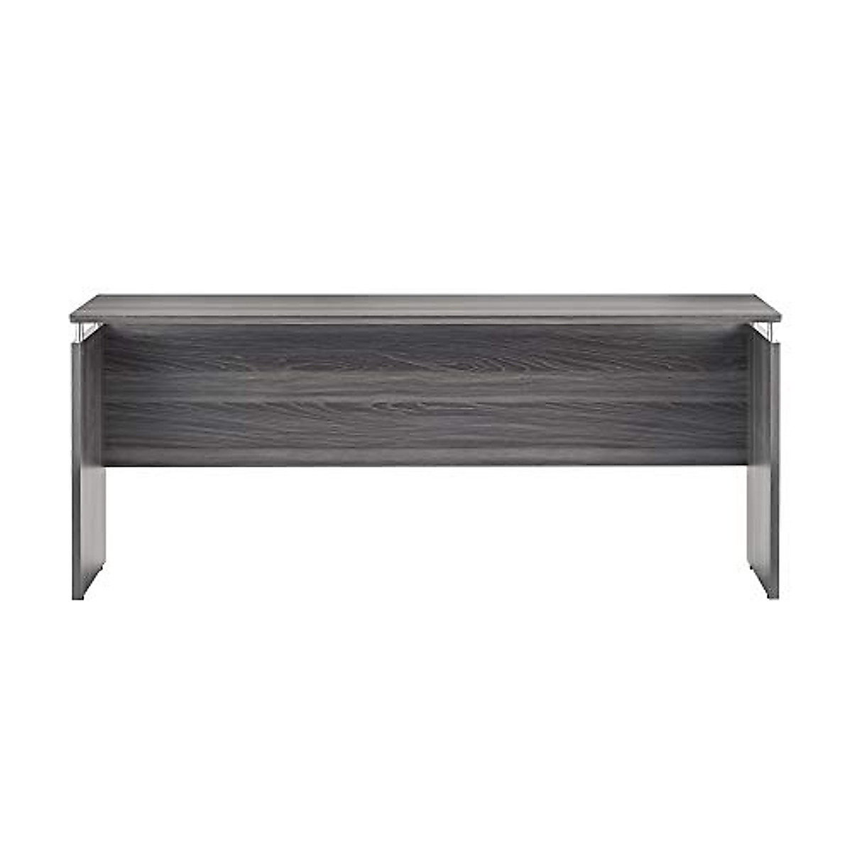 Safco Products Medina Modern Office Executive Credenza Desk, 72", Gray Steel