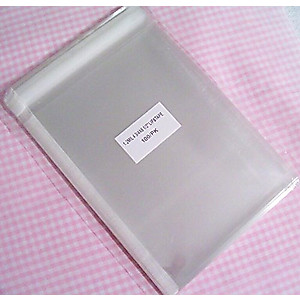 ericotry 100 Pcs 4 3/4in. X 6 1/2in. Clear Resealable Cello/Cellophane Bags Good for Bakery Candy Chocolate Candle Cookie Poly Bags Jelly Packaging Bags