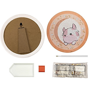 TINMI ARTS Kids' Paint by Number Kits-Ox 5D Diamond Dotz Kits ，Diamond Painting for Kids 6-8, Frame Kit Set for Beginners, Crafts for Kids Age 4-6, 6-8, 8-12