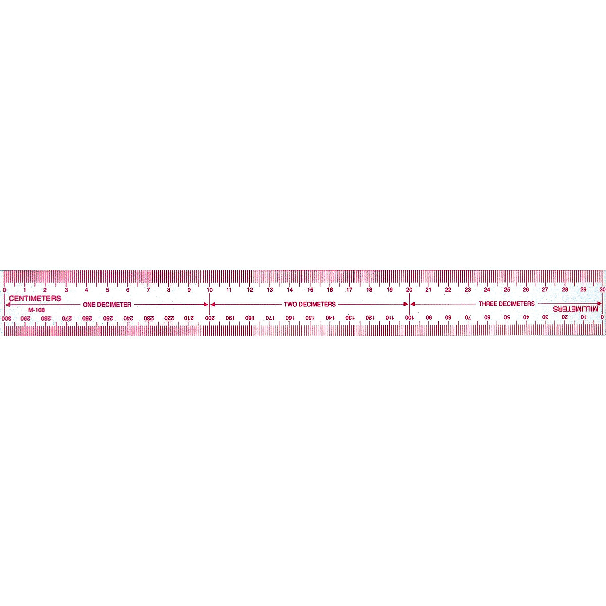 Westcott Metric Ruler, 30cm, Transparent (M-108)