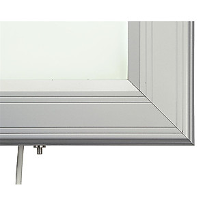 Displays2go 24" x 36" LED Light Box, Indoor/Outdoor, Acrylic Lens, Energy Efficient, Silver (LEDOD2436)