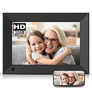BSIMB 32GB WiFi Digital Picture Frame 8 Inch, Digital Photo Frame HD IPS Touch Screen Motion Sensor, Easy Setup to Upload Photos/Videos via App, Email, Auto-Rotate, Wall-Mounted, Gift for Grandparents