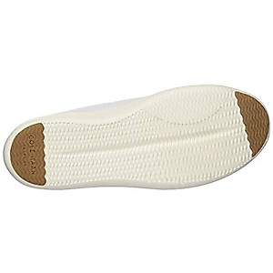 Cole Haan womens Grand Crosscourt Sneaker, Bright White Leather/Optic White, 8 US