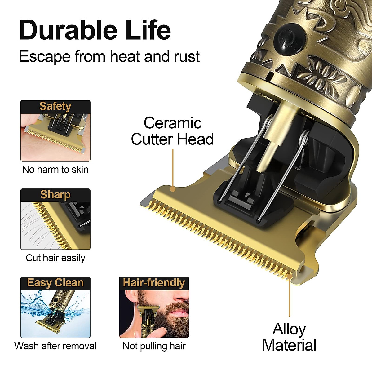 Ufree Electric Shavers for Men, Portable Electric Razor for Men, Mini Mens Shaver, IPX7 Waterproof Mens Electric Shaver, Travel Foil Shaver, Close Shave, Rechargeable Electric Shavers for Men ，Black