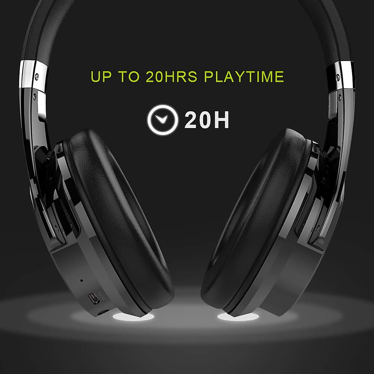 Smart Gesture Touch, Touch Bluetooth Wireless Game Headset，Subwoofer Sports Music Headset，Bluetooth V5.0 HD Call Surround Sound Quality (Black)