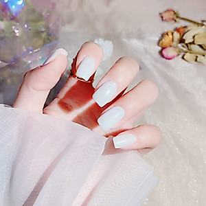 Faiteary White Pearl Chrome Nail Powder, Pearlescent White Nail Art Jewelry Glitter Powder Symphony Mermaid Pearl Neon Nail Powder, Fine and Shiny for Nail Art Decorations (White Pearl)