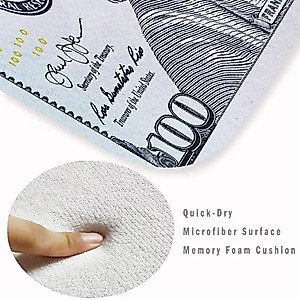 Hundred Dollar Bills Long Runner Rug for Hallway 100 Bill USA Throw Rug Money Area Rug Non-Slip Large Floor Carpet Mat for Bedroom Washable Kitchen Rugs Doormat Entrance Door Mats Living Room 2x6