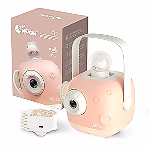 ZZZMOON Story Projector for Kids, Night Light Projector Baby Bedtime Sleep Story Projector with 8 Stories and Music, Educational Story Toys Gift for Girls Little Boys Age 3+ (Pink)