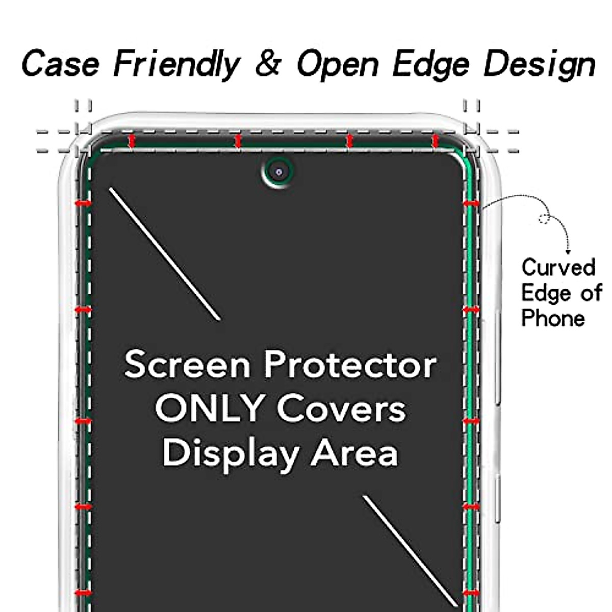 KATIN [2-Pack] Screen Protector For Motorola Moto One 5G Ace, Moto G 5G Tempered Glass, Bubble Free, Anti Scratch, 9H Hardness, Case Friendly