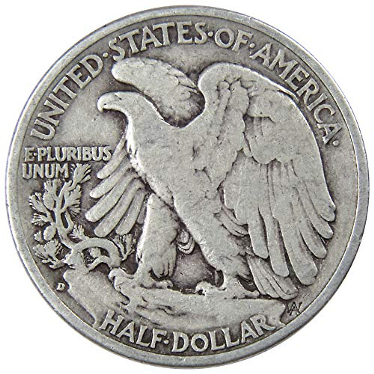 1939 D Liberty Walking Half Dollar VG Very Good 90% Silver 50c US Coin