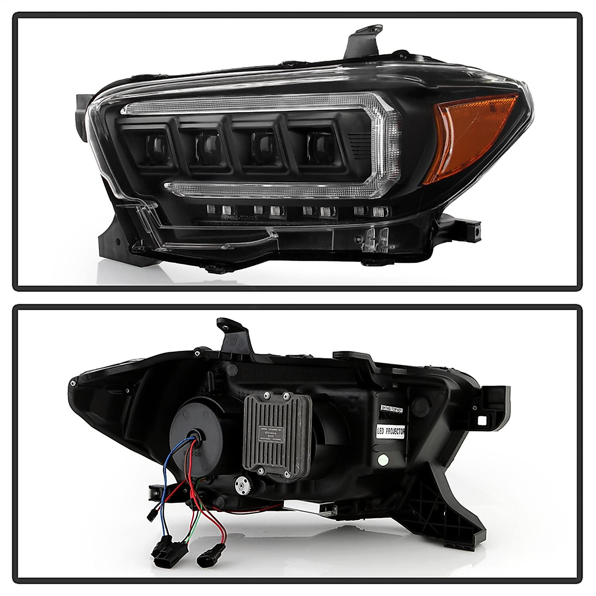 Spyder Apex - Projector Headlight (PRO-YD-TT16HALAP-BK)