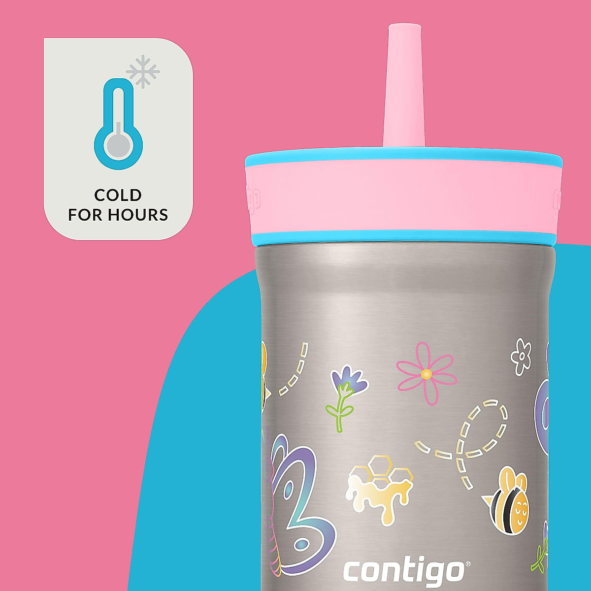 Contigo Leighton Kids Water Bottle with Spill-Proof Lid & Straw