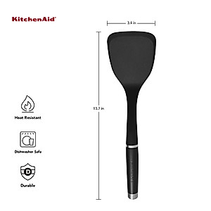 KitchenAid - KO001OHOBA KitchenAid Gourmet Large Solid Turner, one size, Matte Black