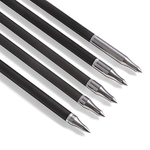 AMEYXGS 12/24 Pack Archery Field Points 5/16 inches Cutting Diameter 75/100/125/150/200/250/300 Grain Stainless Steel Arrow Tip Arrow Points for Target Practice and Hunting (75 Grain 12 pcs)