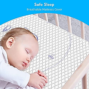 Alwytlon Pack n Play Mattresses, Pack and Play Mattress Pad, Playard Mattress Memory Foam, Portable Toddlers Mattress Firmness Featuring Soft Removable Washable Outer Cover(38"x26"x2.4")