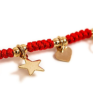 Alea Collection Powerful Amulets Good Luck Red String Handmade Saint Benedict Benedict Blessing Bracelet For Her