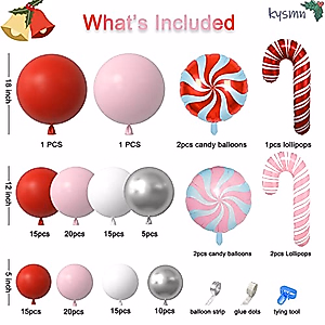 127PCS Pink and Red Balloon Garland Arch Kit DIY Valentines Day Balloons Arch Red Pink White Latex Balloons for Wedding Anniversary Women Girls Valentine’s Mother’s Day Christmas Party Decorations