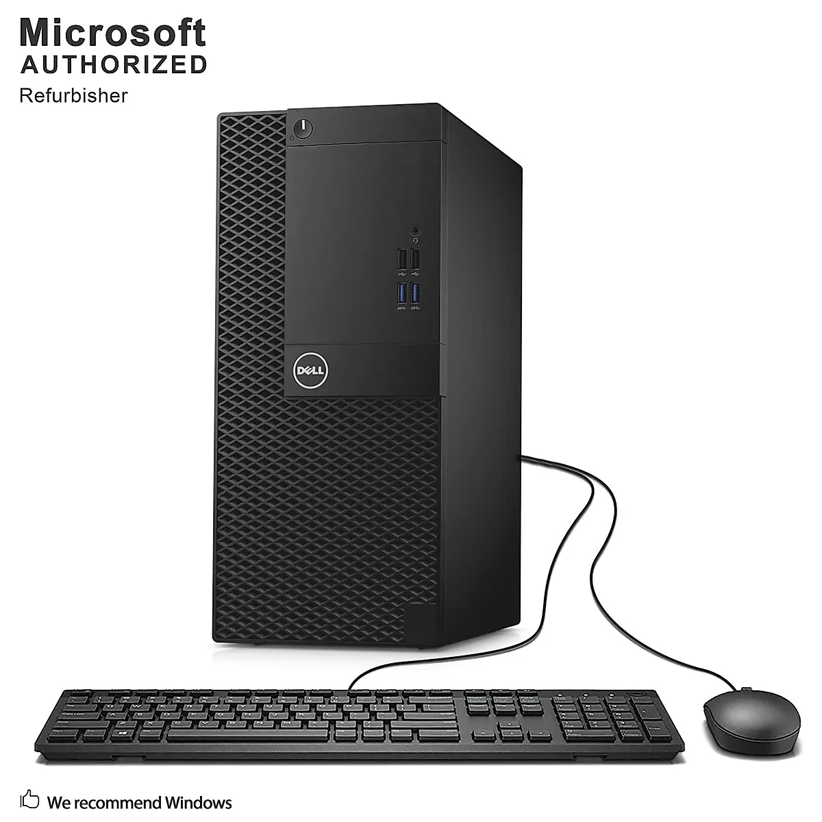 Dell OptiPlex 3050 Tower High Performance Business Desktop Computer, Intel Core i3-6100 3.7GHz, 8G DDR4, 512G SSD, WiFi, BT, 4K Support, DP, HDMI, Windows10 Pro 64 English/Spanish/French(Renewed)