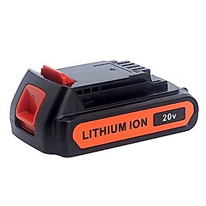Biswaye LBXR20 20V Lithium Battery Compatible with Black & Decker 20V MAX Lithium Battery LBXR2520 LBXR2020 LBX20 LB2X4020 LB2X3020 and LCC221 LST522 LST201 LST220 LST300 20V Max Tools
