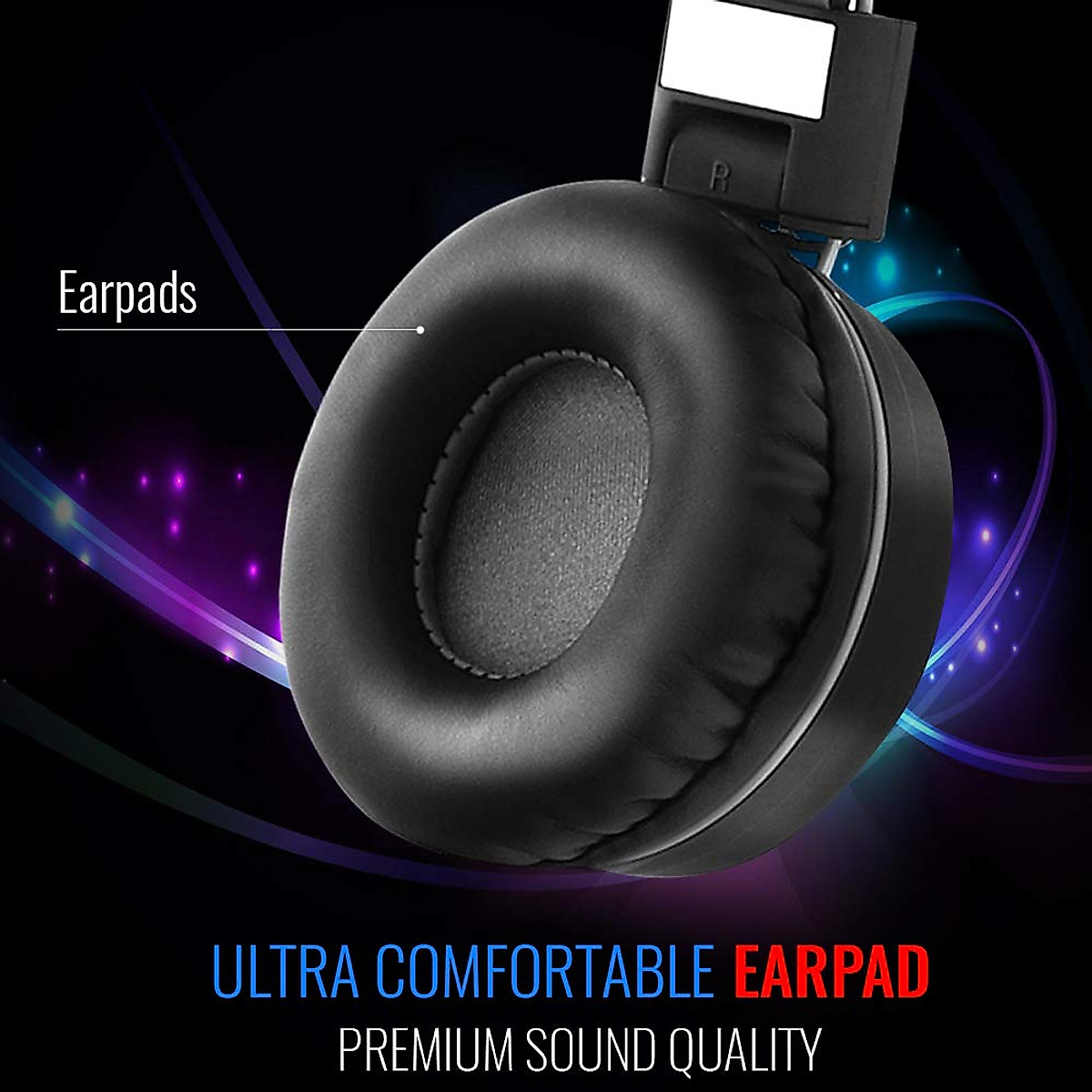 Sonitum Kids Headphones with Microphone, Wired Head Phones with Volume Control for Computer Cellphone, On Ear Headphones for School, Foldable/Adjustable fit Tangle Free 1.5m Cord, 3.5mm Jack