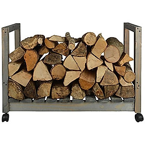 Esschert Design ng72 Wood Storage on Wheels