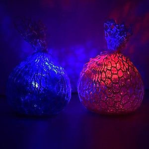 Sensory Ball Major Bundle! 16 Balls for the Whole Party - 4 Sewn Mesh Balls, 4 Jumbo Water Bead Balls, 4 Pull and Stretch Balls, and 4 Light Up Mesh Balls - Get Rid of your Anxiety and Stress Today!