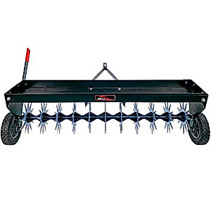 Brinly SAT2-40BH-P Tow Behind Spike Aerator with Transport Wheels, 40"