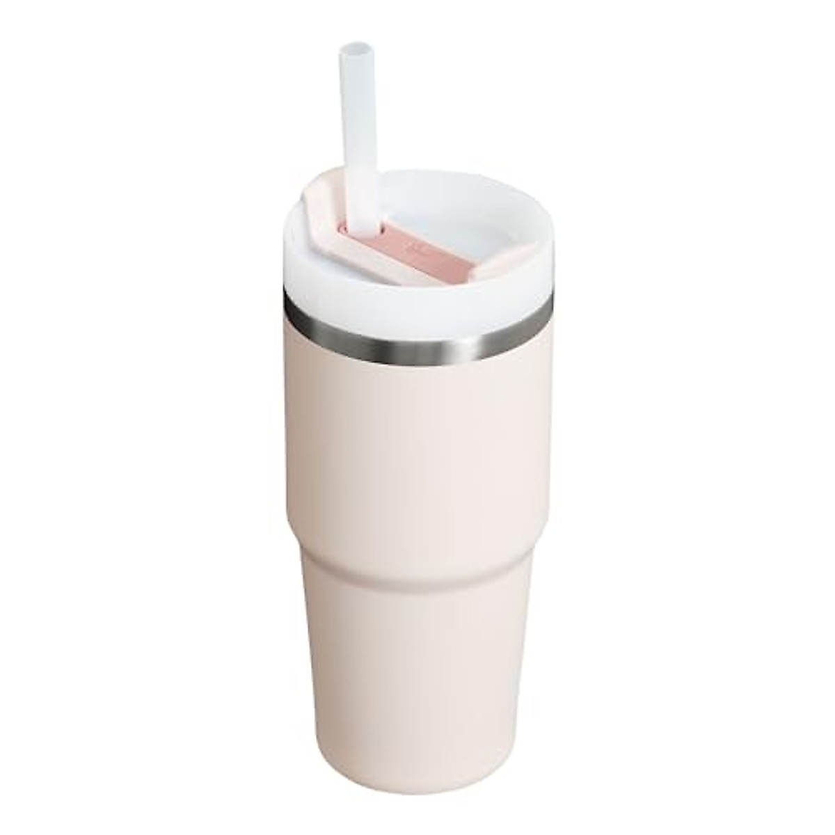 Stanley Quencher H2.0 Tumbler with Straw 14 oz | Flowstate 3-Position Lid | Cup Holder Compatible for Travel | Insulated Stainless Steel Cup | BPA-Free | Rose Quartz 2.0