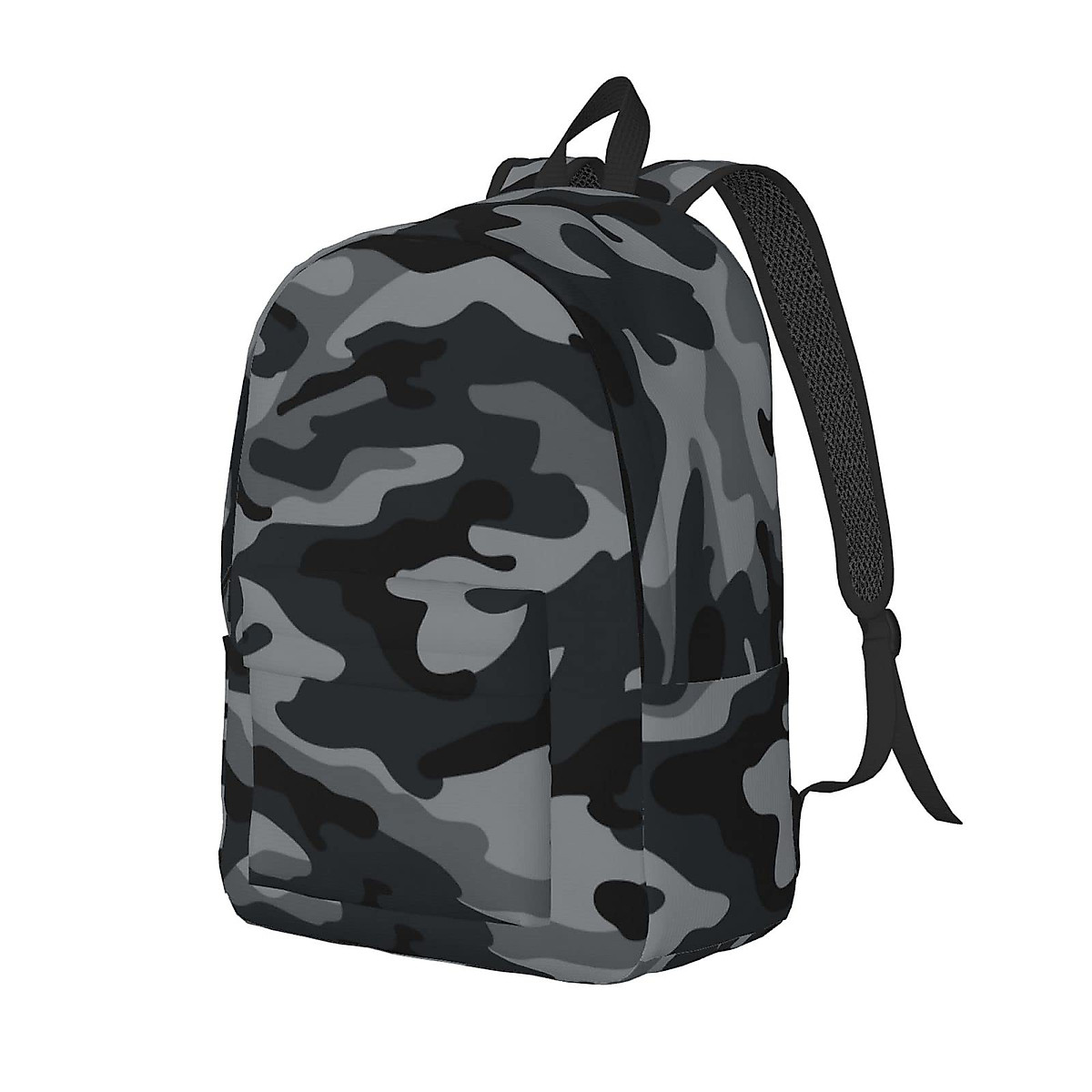 Duduho Camouflage Camo Grey Backpack 15.7 Inch Laptop Backpack Travel Hiking Daypack Multipurpose Book Bag For Men Women Teens Boys Girls