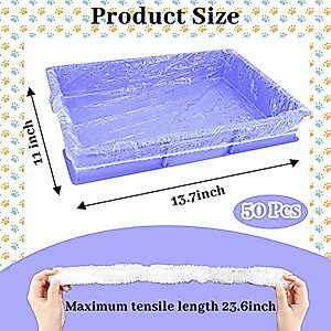 BNOSDM 50 PCS Rabbit Cage Liners Disposable Guinea Pig Cage Liner Hamster Tray Liner Plastic Small Animals Bedding Waste & Litter Pan Bag Universal Toilet Film for Bunny Hedgehog Ferret Rat