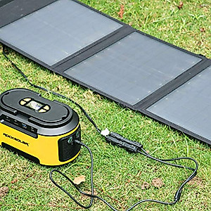 ROCKSOLAR 30 Watt Foldable Solar Panel Kit - Monocrystalline Cell Solar Battery Charger with Multiple 12V DC/USB/USB C PD Outlets - IPX4 Water Resistant Portable Starter Kit for Home, RV, Camping