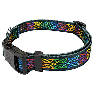 Country Brook Petz - Deluxe Celtic Pride Dog Collar - Made in The U.S.A. - Irish Pride Collection featuring Lucky Designs (1 Inch, Medium)