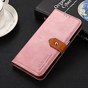 YBROY Case for Motorola ThinkPhone, Magnetic Flip Leather Premium Wallet Phone Case, with Card Slot and Folding Stand, Case Cover for Motorola ThinkPhone.(Pink)