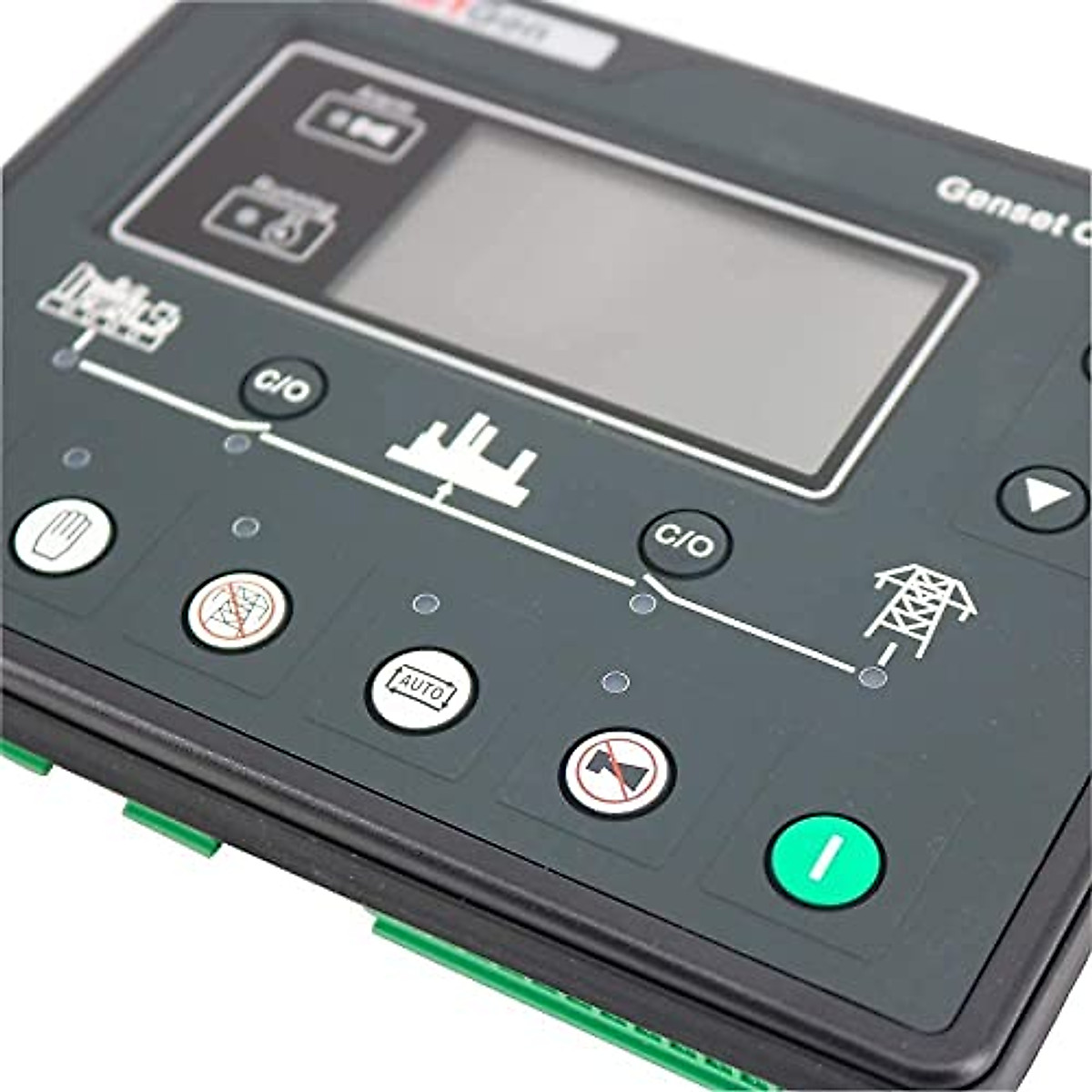 YFYIQI Automatic Start/Stop Engine Set Controller Genset Controller with SMS Function Silicon Panel Pushbuttons RS485 Communication Port Frequency 50/60Hz
