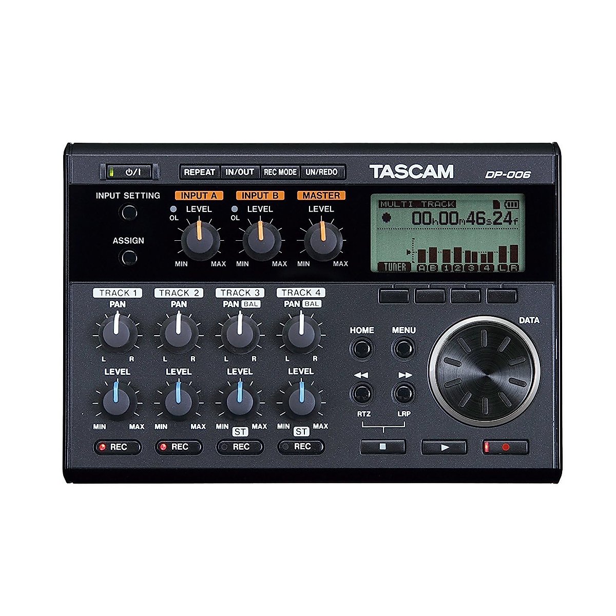 Tascam DP-006 Digital Pocketstudio 6-Track Portable Multi-Track Recorder Bundle with Closed Back Over-Ear Headphone (2 Items)