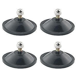 DGBRSM 4PCS Black Upgraded Large Suction Cup Strong Thickened Sucker Suction Cup M6 x 14 Threaded Screw Extra Strong Adhesive Glass Suction Cup Adhesive Glass Suction Holder