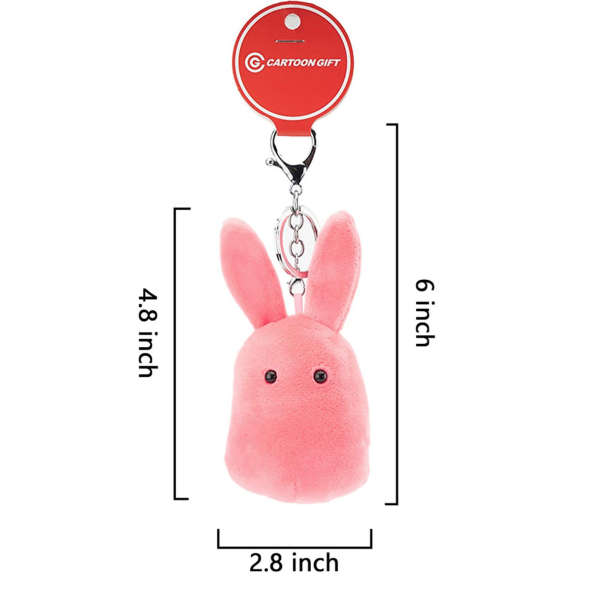 Toilet-Bound Hanako-Kun Plush Mokke Keychain Pink Mokke Plush Toy- 4.8"