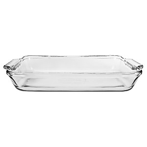 Anchor Hocking Glass Baking Dishes for Oven, 2 Piece Set (2 Qt & 3 Qt Glass Casserole Dishes)